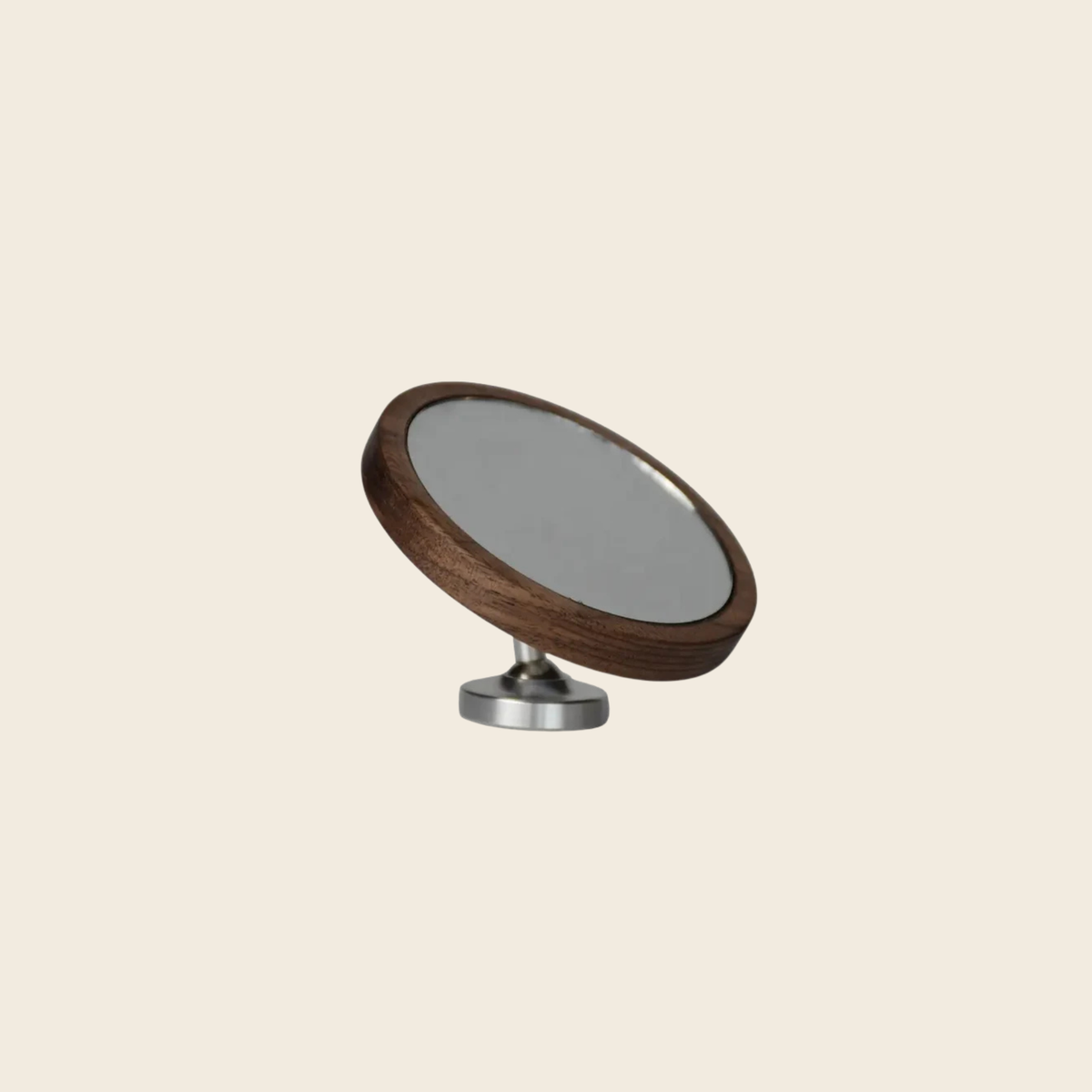 Espresso Shot Mirror – Almond Wood | Coffee Nerd